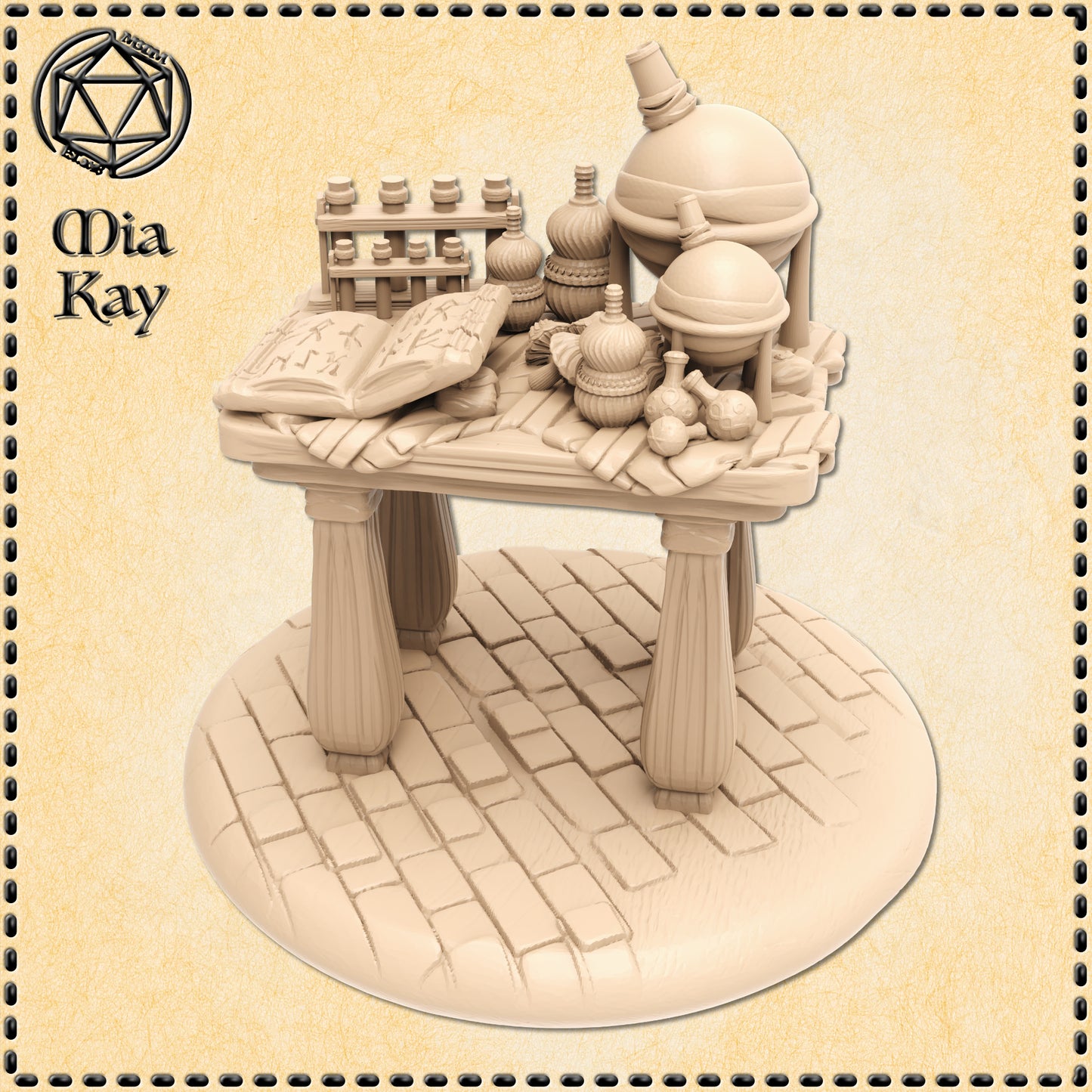 Dungeons & Dragons Alchemy Table Miniature – Borishotch Industries