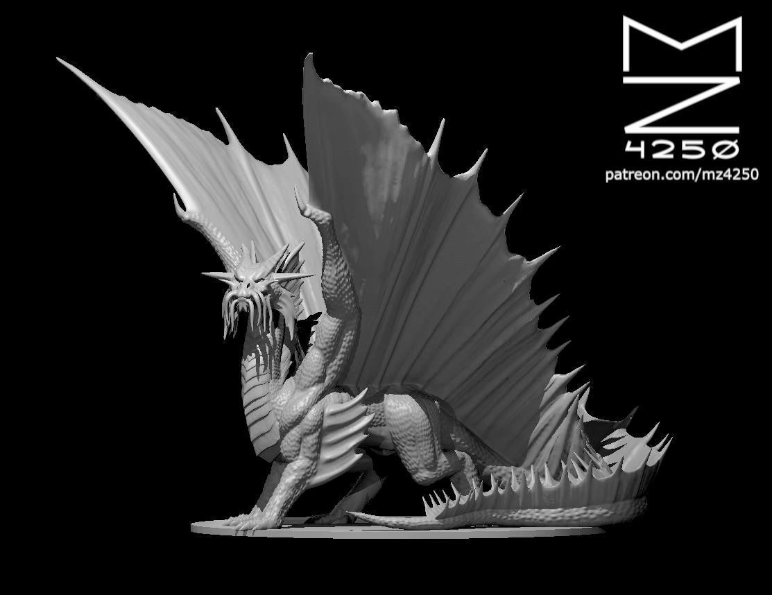 Dungeons & Dragons Ancient Gold Dragon Miniature – Borishotch Industries