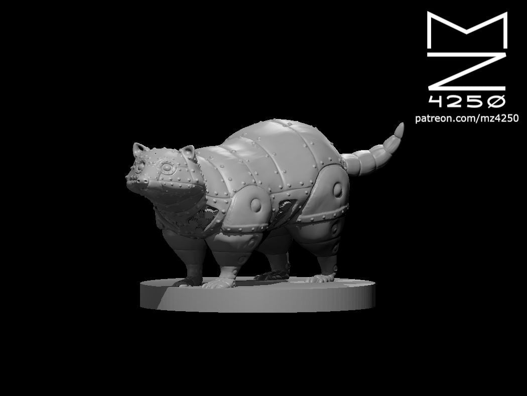 Dungeons & Dragons Badger Steel Defender Miniature – Borishotch Industries