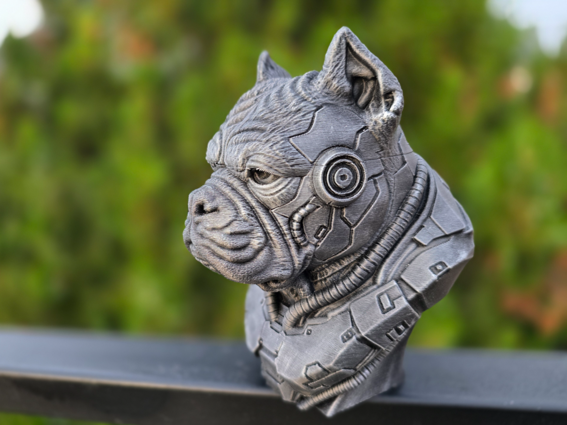 Cyberpunk American Bully Bust – Borishotch Industries