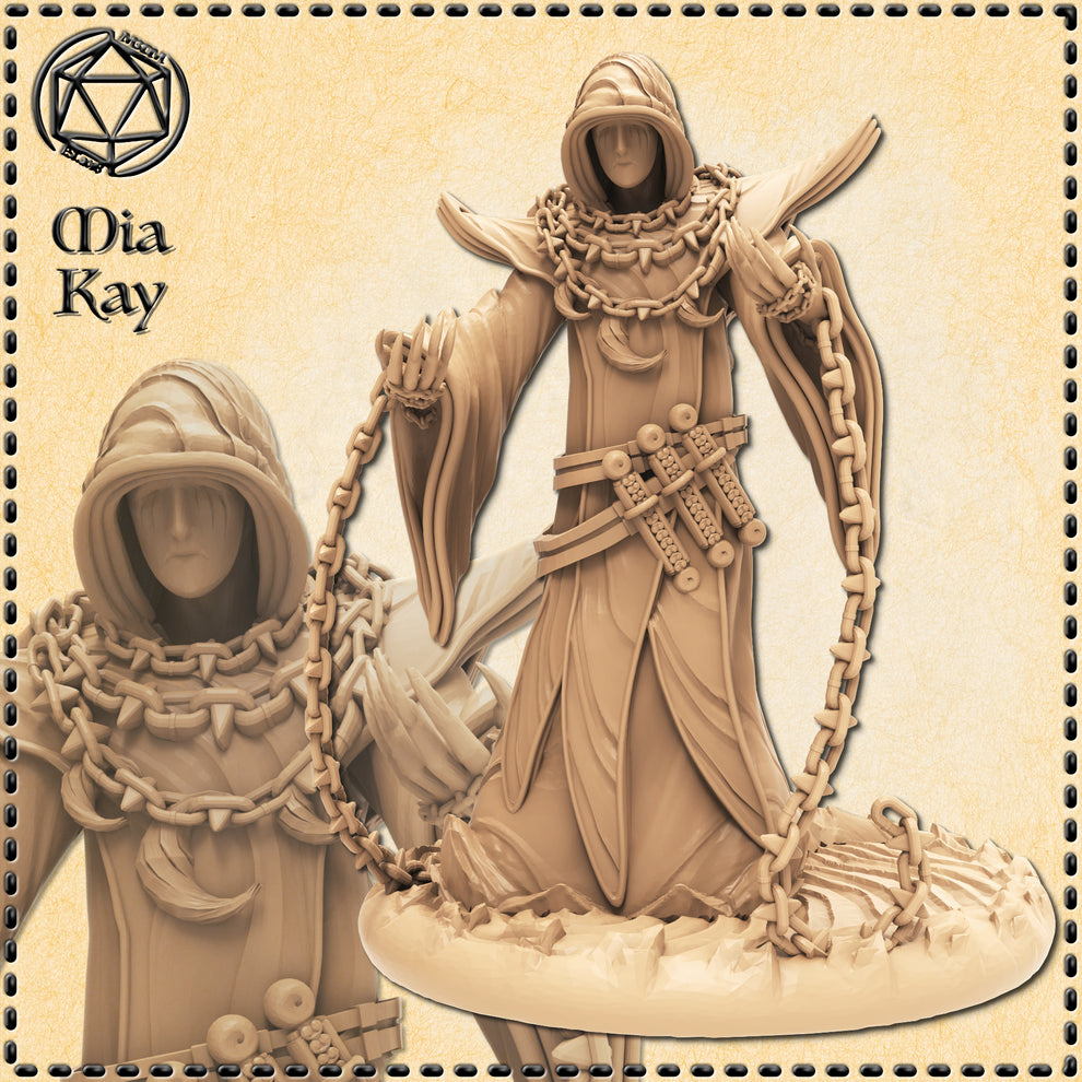 Dungeons & Dragons Chained Arcanist Miniature – Borishotch Industries
