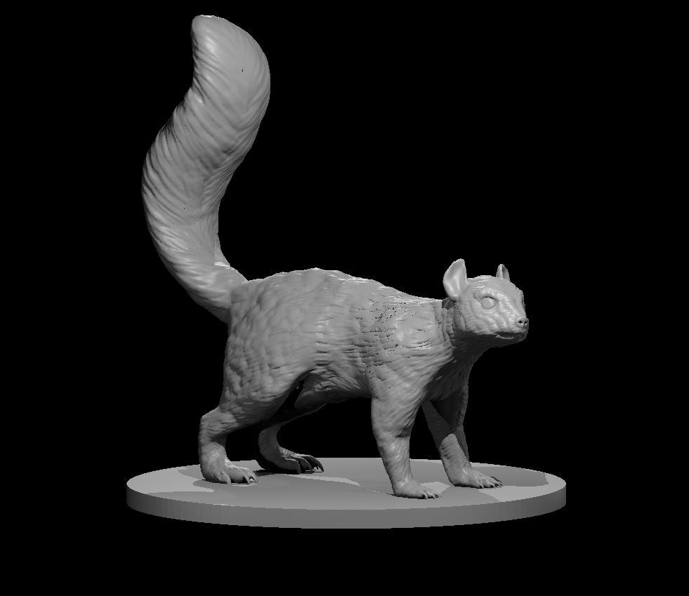 Dungeons & Dragons Dire Squirrel Miniature – Borishotch Industries