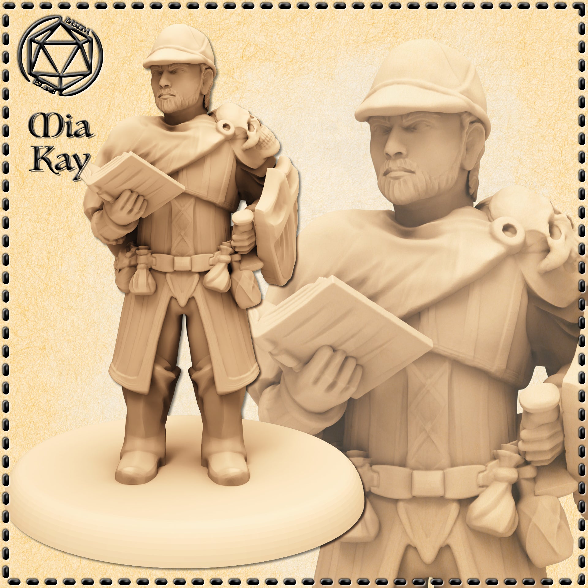Dungeons & Dragons Dwarf Death Cleric Miniature – Borishotch Industries
