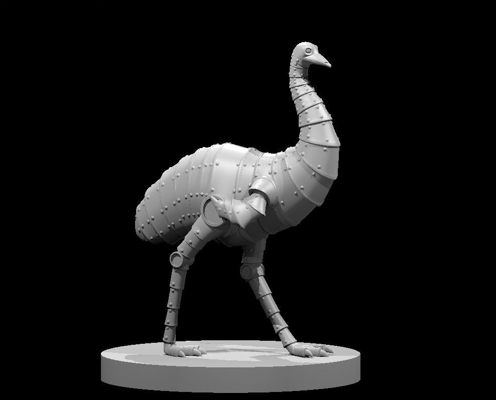 Dungeons & Dragons Emu Steel Defender Miniature – Borishotch Industries