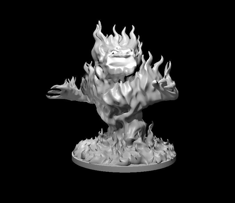Dungeons & Dragons Fire Elemental Miniature – Borishotch Industries