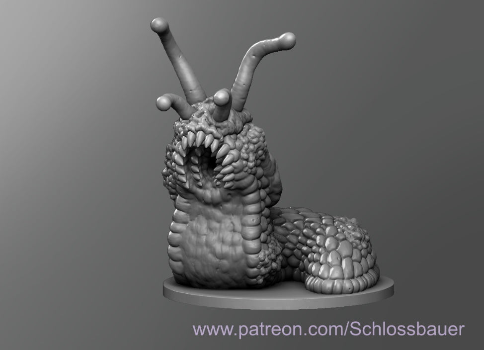 Dungeons & Dragons Giant Slug Miniature – Borishotch Industries