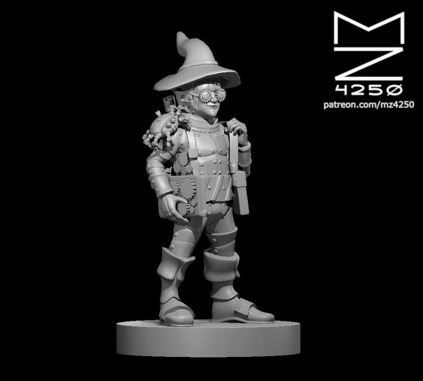 Dungeons & Dragons Gnome Clockwork Wizard Miniature – Borishotch Industries
