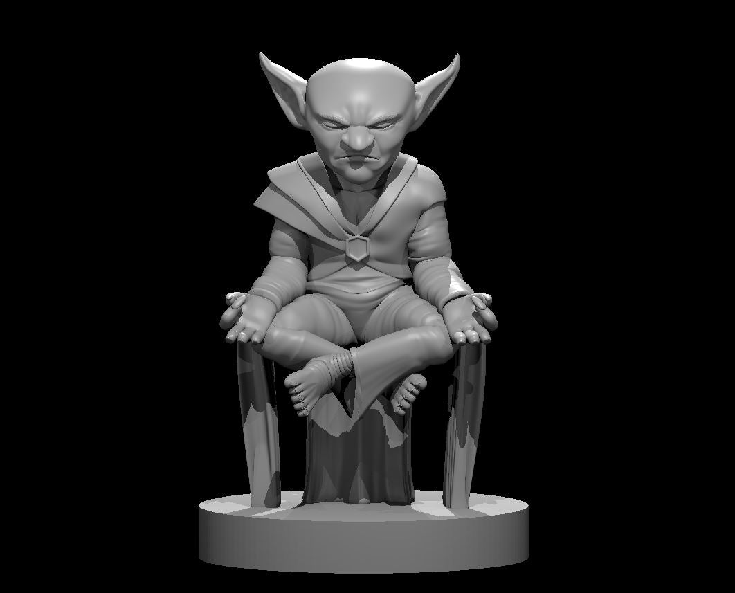 Dungeons & Dragons Goblin Monk Meditating Miniature – Borishotch Industries