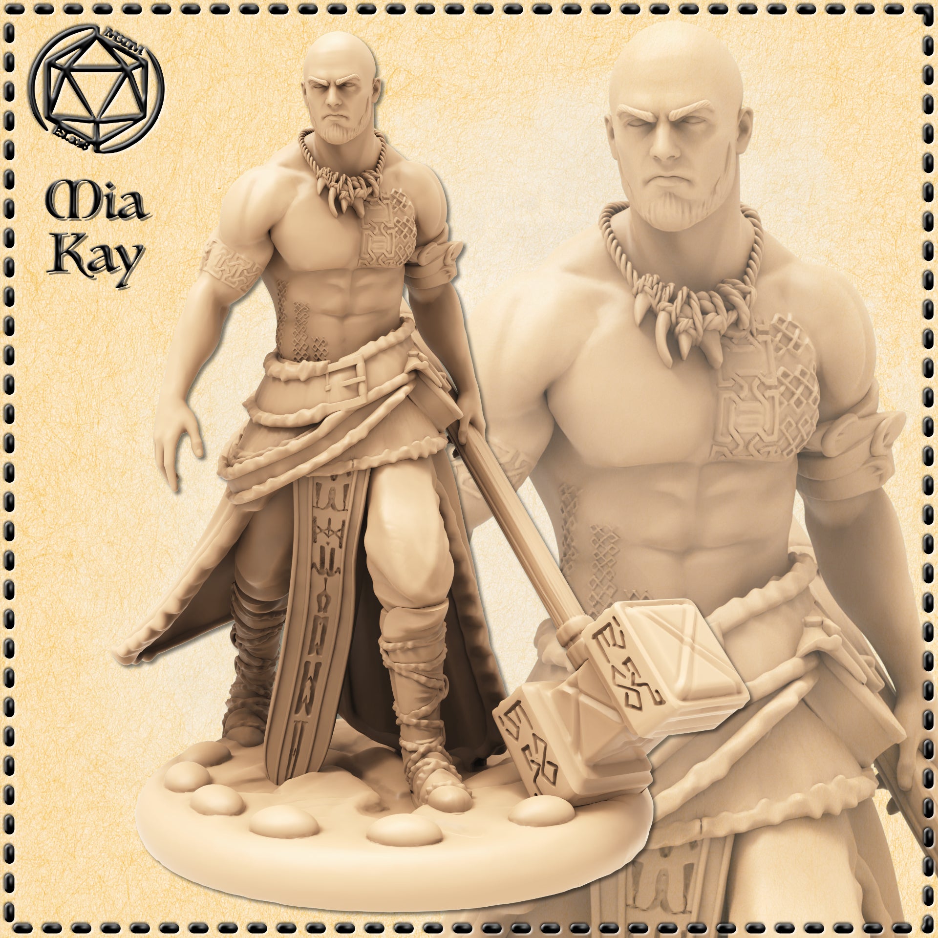 Dungeons & Dragons Goliath Barbarian Miniature – Borishotch Industries