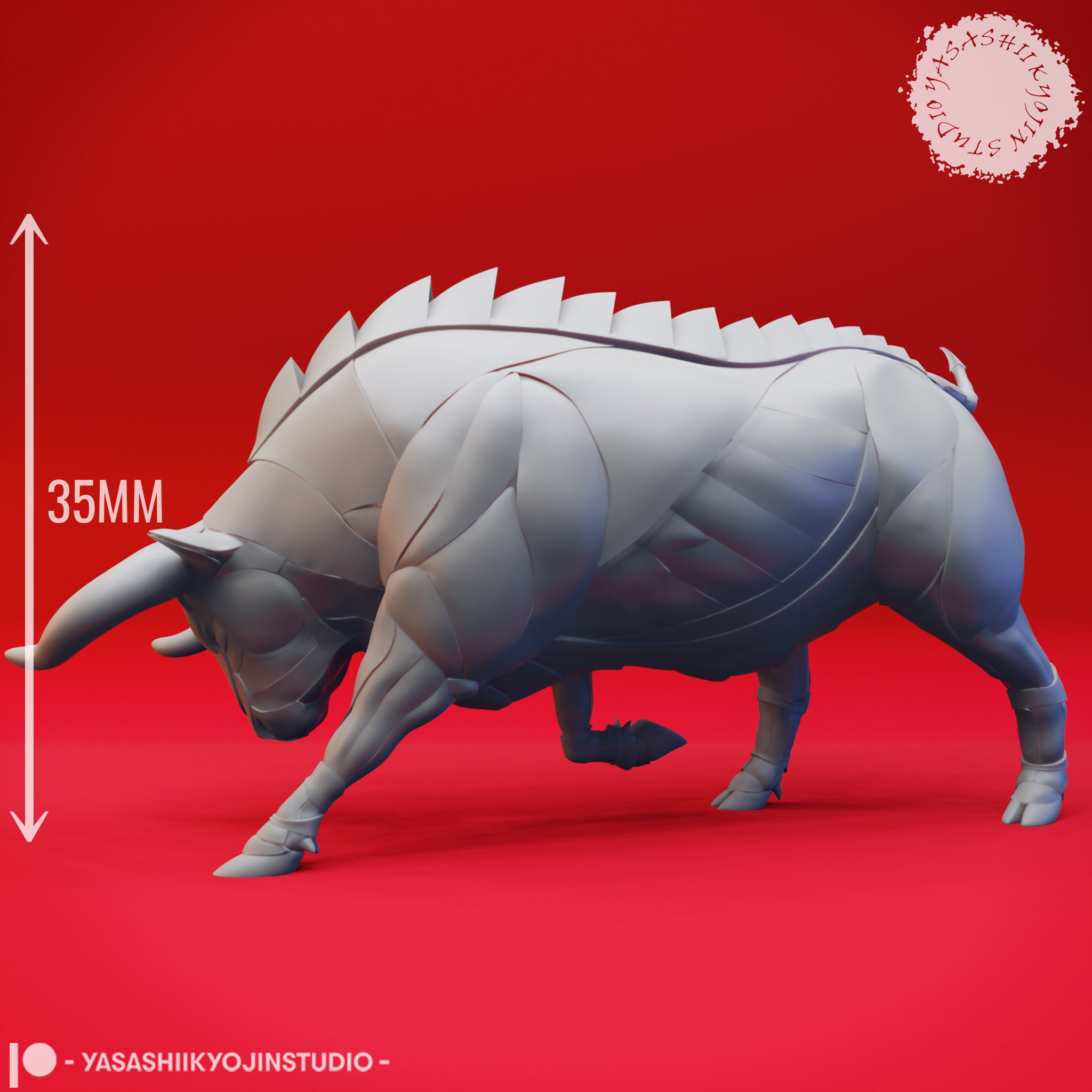 Dungeons & Dragons Gorgon Miniature – Borishotch Industries