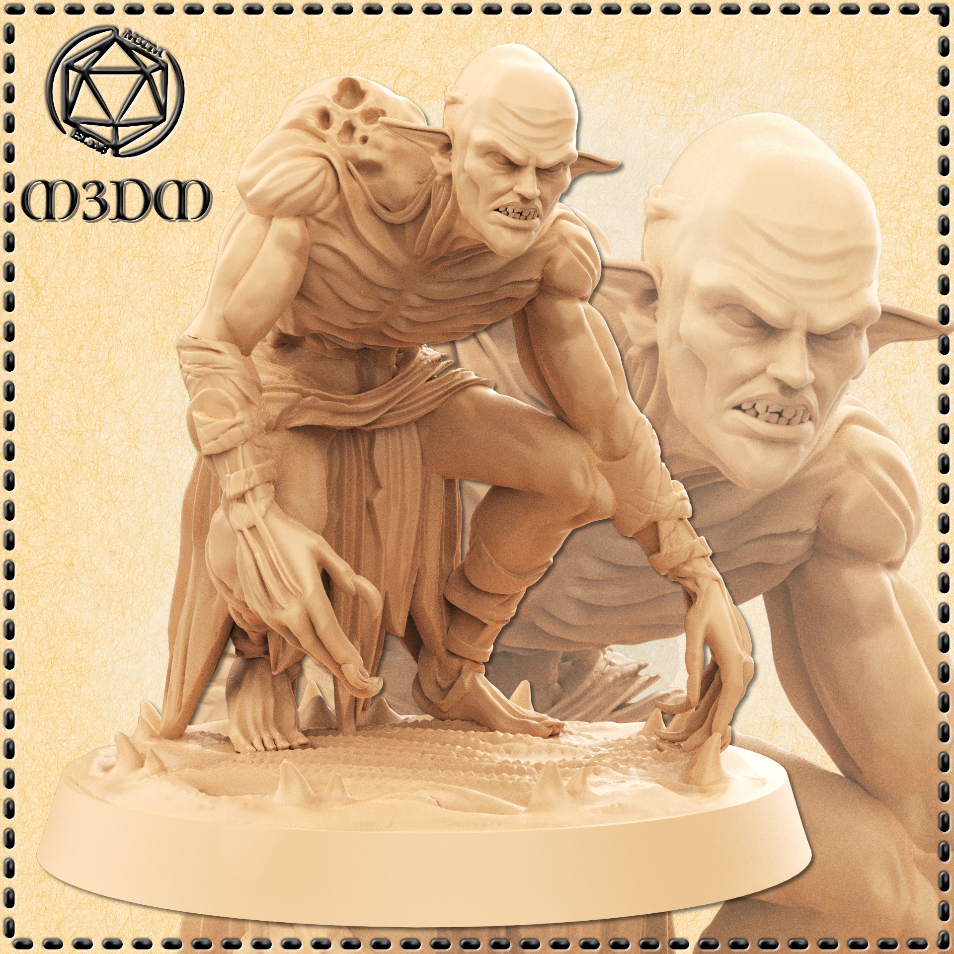 Dungeons & Dragons Graveyard Ghoul Crouching Miniature – Borishotch ...