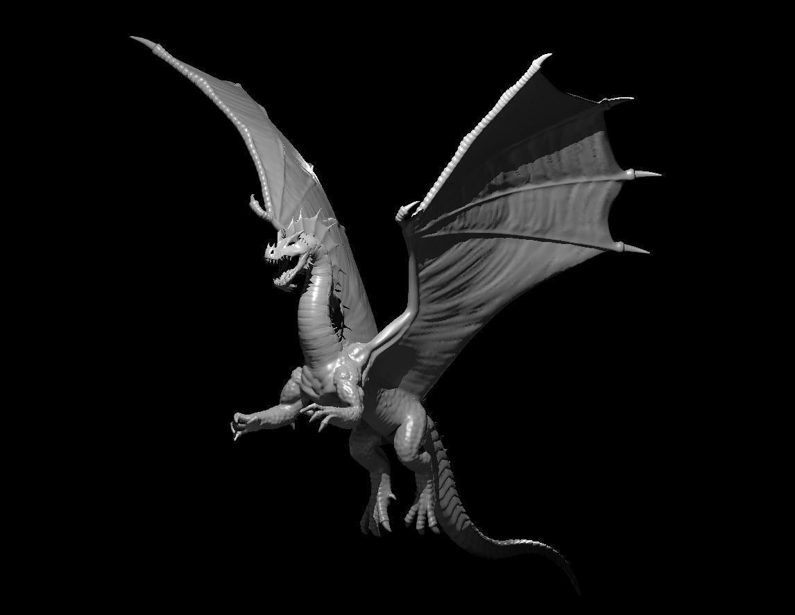 Dungeons & Dragons Ancient Green Dragon Miniature – Borishotch Industries