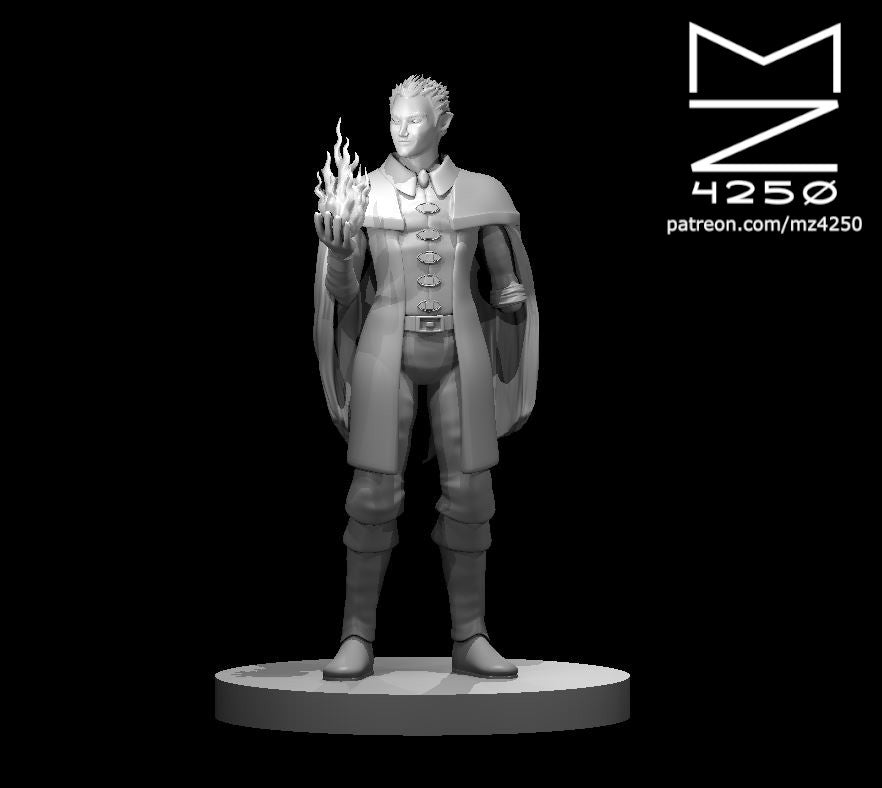 Dungeons & Dragons Half Elf Warlock One Armed Miniature – Borishotch ...