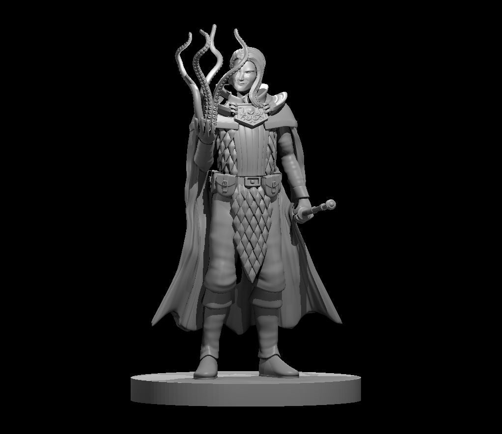 Dungeons & Dragons Human Male Eldritch Warlock Miniature – Borishotch ...