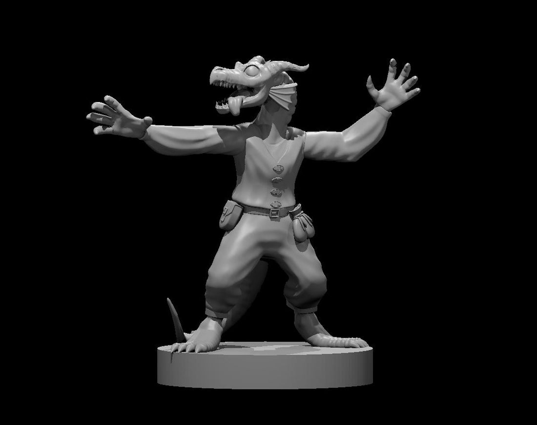 Dungeons & Dragons Kobold Sorcerer Miniature – Borishotch Industries
