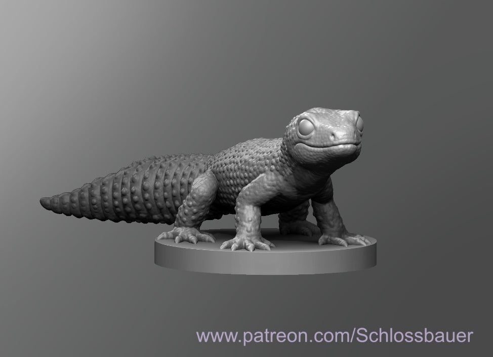 Dungeons & Dragons Leopard Gecko Miniature – Borishotch Industries