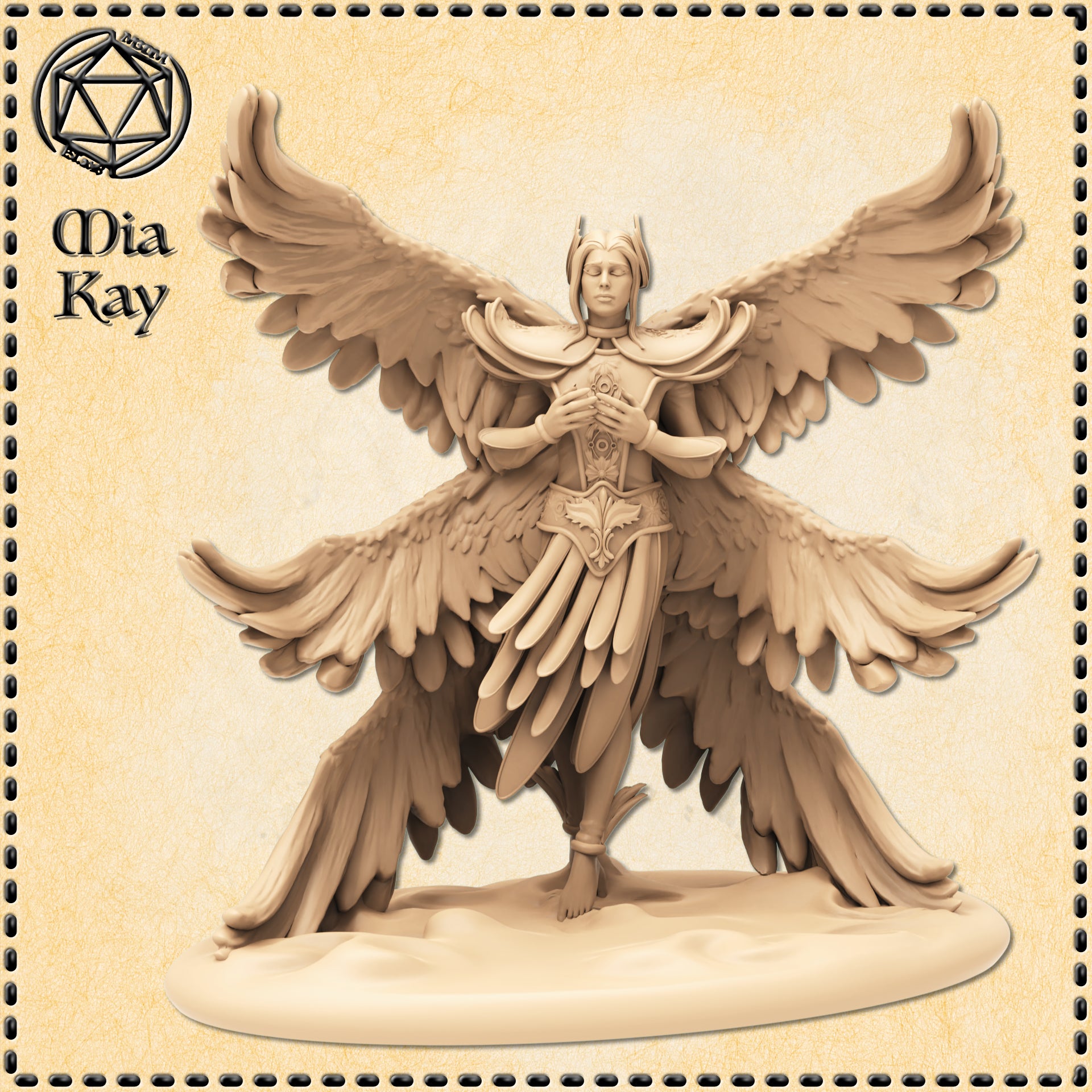 Dungeons & Dragons Multi-Wing Angel Miniature – Borishotch Industries
