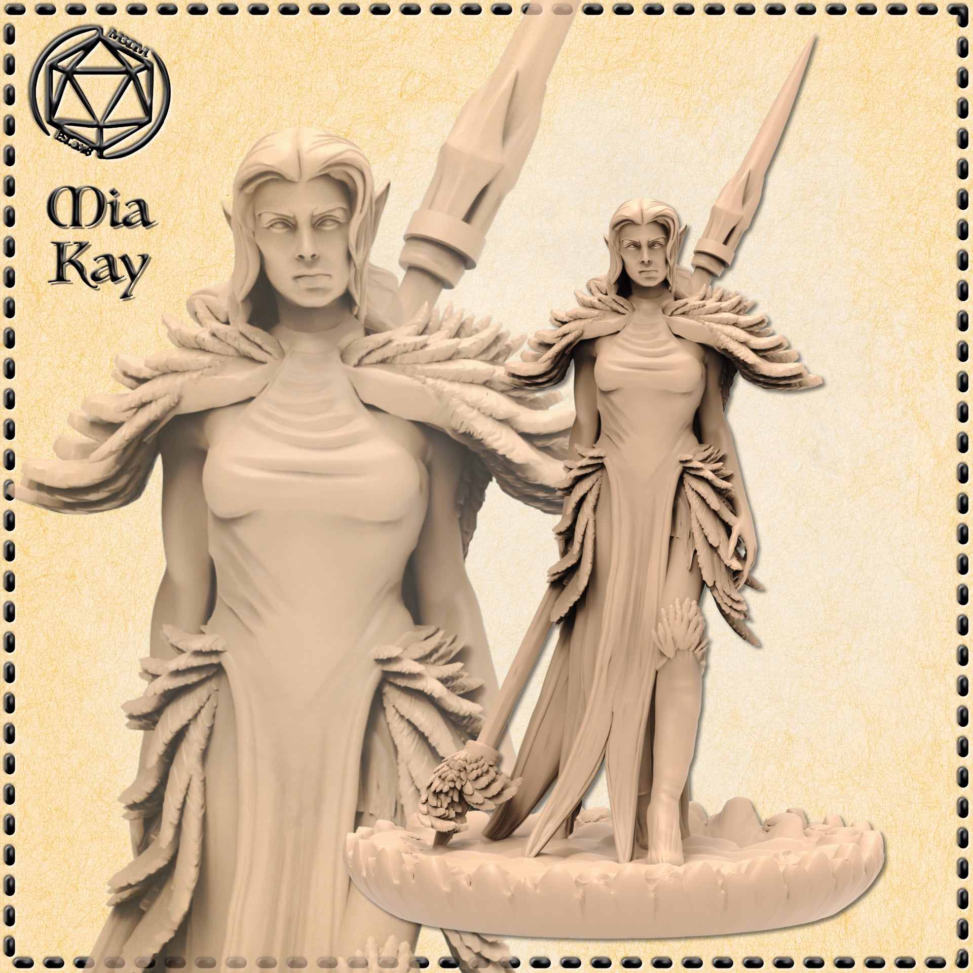 Dungeons & Dragons Shadow Fey Fighter Miniature – Borishotch Industries