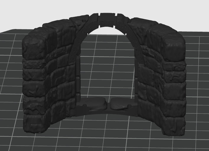 Openforge Dungeon Stone Alcove Door Inch 2x1 Arched Narrow – Borishotch ...